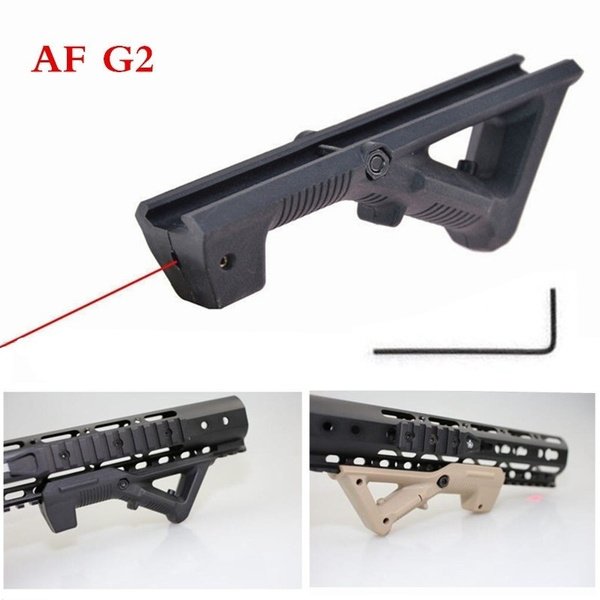 Tactical Grip Adjustable Laser Style AFG-2 PTS Angled Foregrip Hand ...
