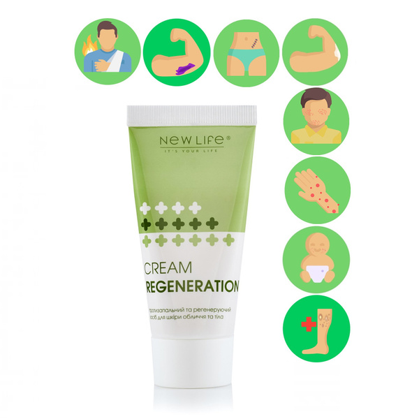 Regeneratiion Cream Healing Formula for Face and Body Skin 50 Ml New ...