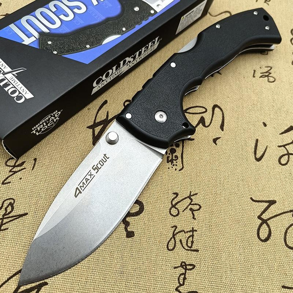 10" Cold Steel #62RQ 4-MAX SCOUT Tactical Folding Knife Nylon Fiber ...
