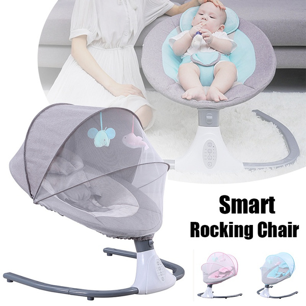 Infant Baby Swing Seat Motorized Portable Rocker with 12 Preset ...
