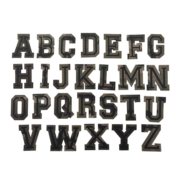 English Alphabet IR Patch Armband Badge Sticker Decal Applique ...