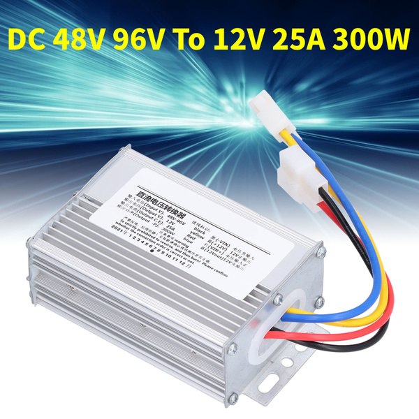 StepDown Converter, DC 48V‑96V To 12V 25A 300W StepDown Transformer Adapter Voltage Reducer ...