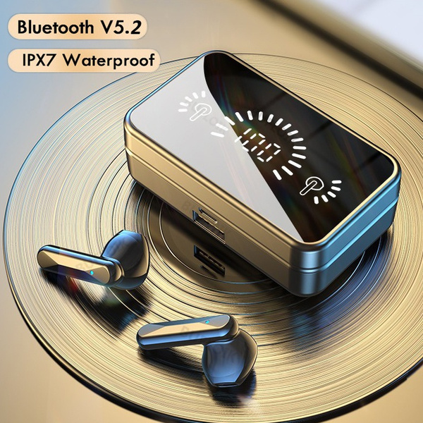 TWS Wireless Bluetooth 5.2 Earphones Waterproof Sport Headphones Hifi ...