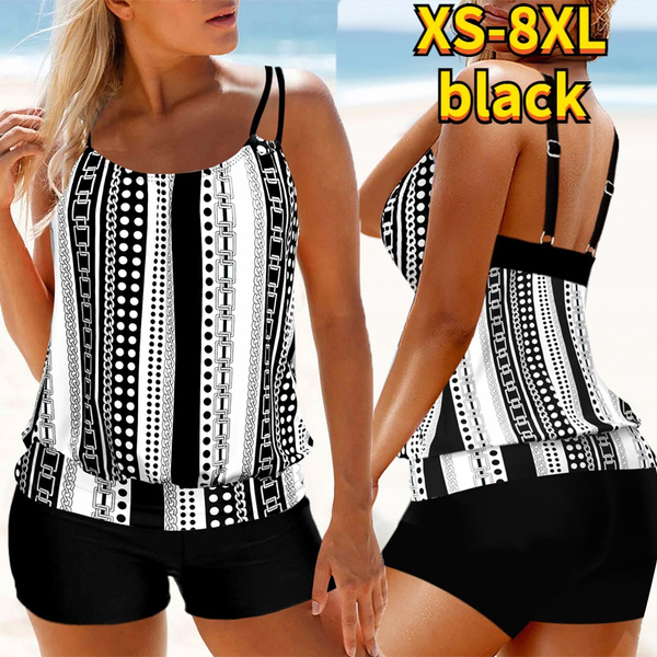 Womens Swimming Suit Halter Swimwear Two Pieces Bathing Suit Dot ...