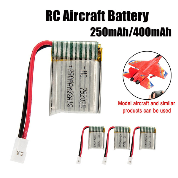 1/3/5Pcs 250mAh/400mAh Lithium Battery 3.7V Lipo Battery Remote Control ...