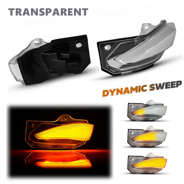 2X Dynamic Turn Signal Light Sequential Side Mirror Blinker For Toyota Sienta XP170 Yaris XP210 ...