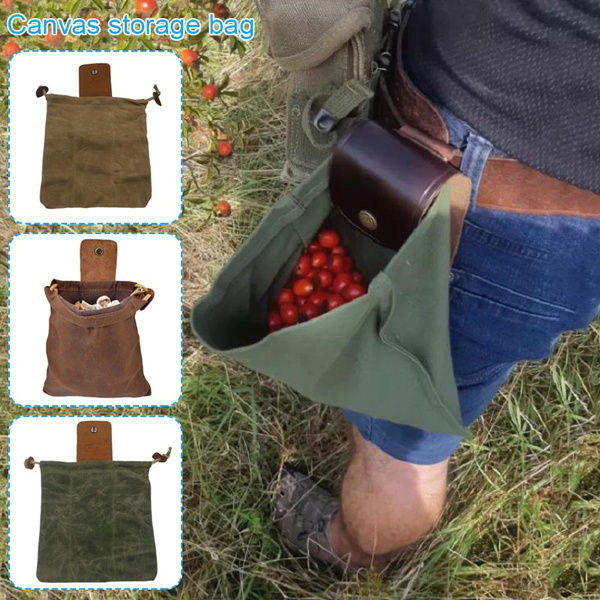 1pc Portable Outdoor Foraging Bag, Fruit Picking Pouch Collapsible ...