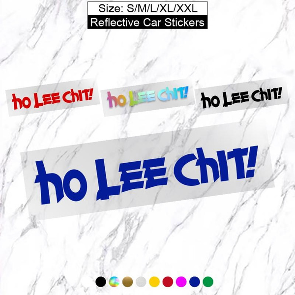1PC Classic Reflective Car Stickers Ho Lee Chit Car Body for Trucks SUV ...