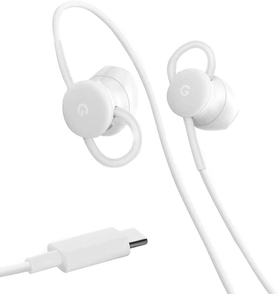 Official Google Pixel USB-C Wired Digital White Earbuds Headset ...