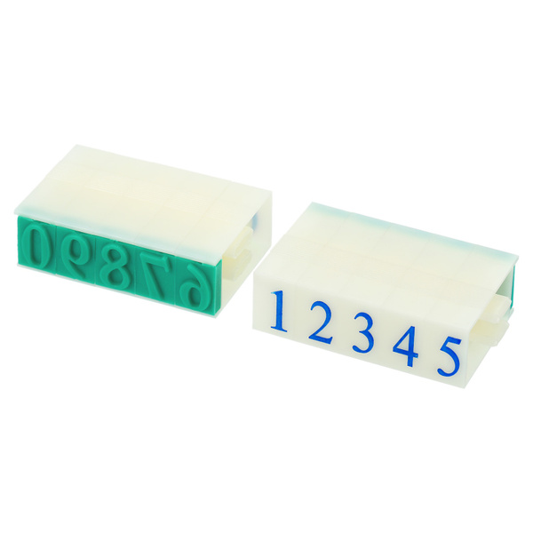 Detachable Number Stamp Plastic 9 Digits Font Size 2 Numeral 0-9 Set | Wish