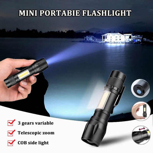 Mini Flashlight Rechargeable Usb Aluminum Alloy Led Bulbs Flashlights ...
