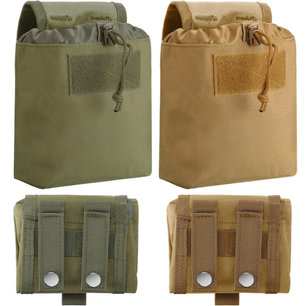 Tactical Molle Dump Pouch Foldable Drawstring Magazine Dump Pouch ...
