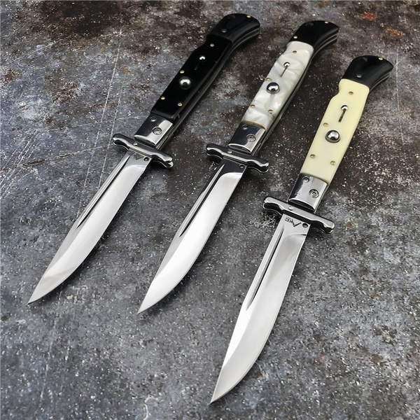 New 11inch AKC SwitchbladeTactical Spring Assisted Pocket Knife for Men ...
