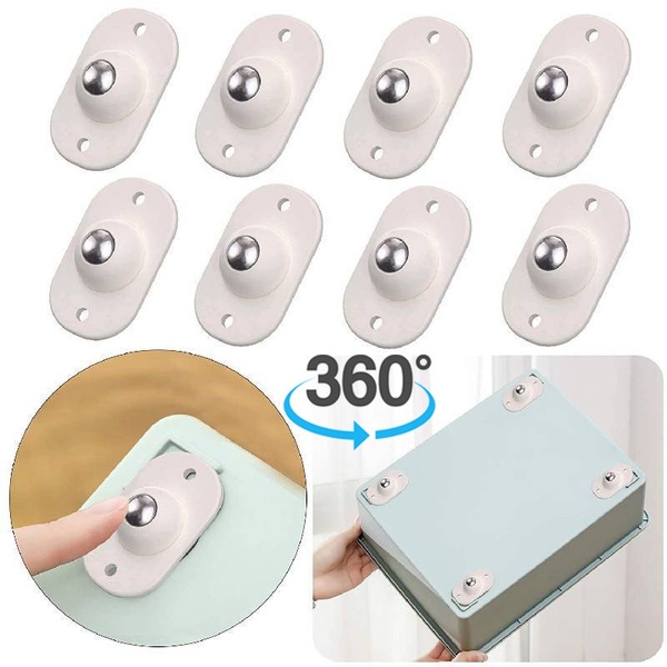 Mini Swivel Storage Box Wheels Self Adhesive Caster Wheels Stainless ...