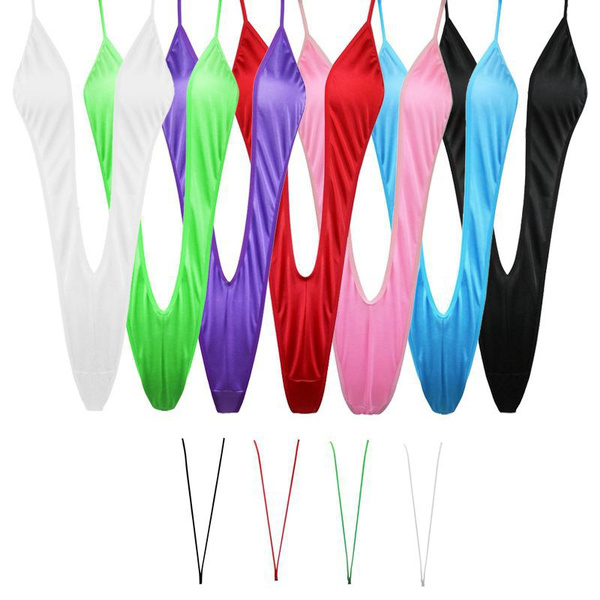 Womens One Piece Swimsuit Sexy Lingerie Bodysuit Thong G-string ...