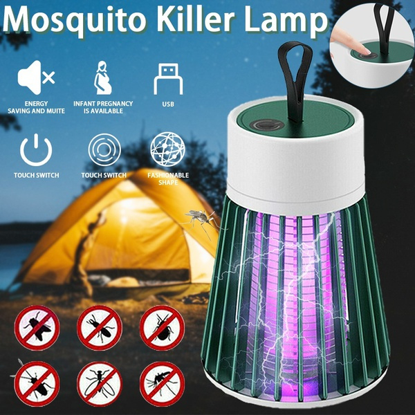 Portable USB Rechargable Camping LED Mosquito Killer Light Electric ...