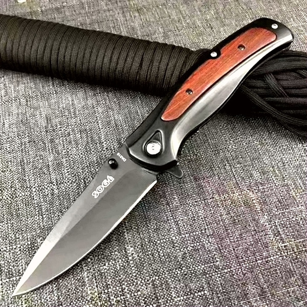 Portable Outdoor Rescue Survival Folding Knife Spring Assisted Open ...