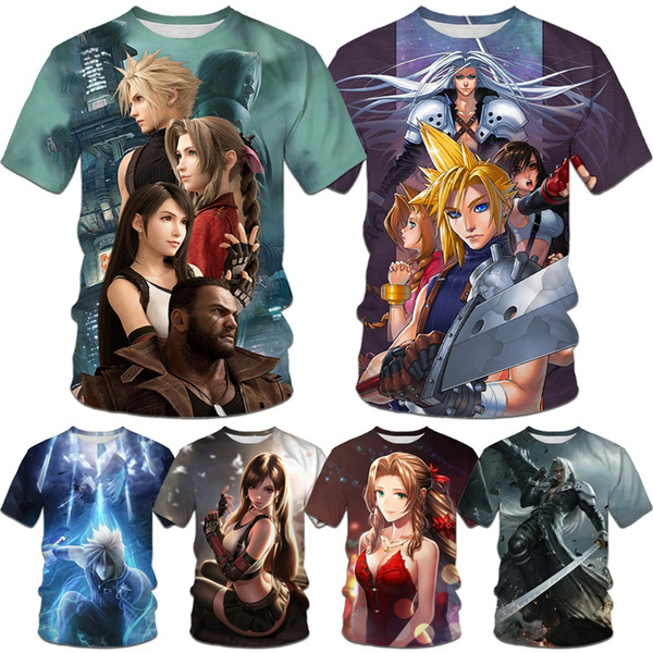 New Final Fantasy Vii Tifa and Aerith 3d Print T-shirt Unisex Harajuku ...