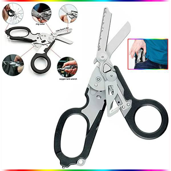 6 In1 Multifunction Raptor Emergency Response Shears Foldable Scissors ...