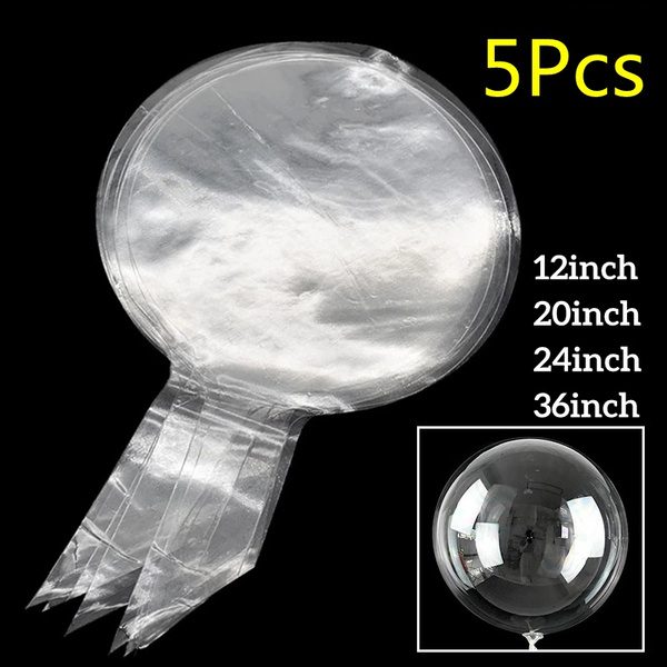 5Pcs/set 12/20/24/36inch Transparent PVC Bobo Balloons for Christmas ...