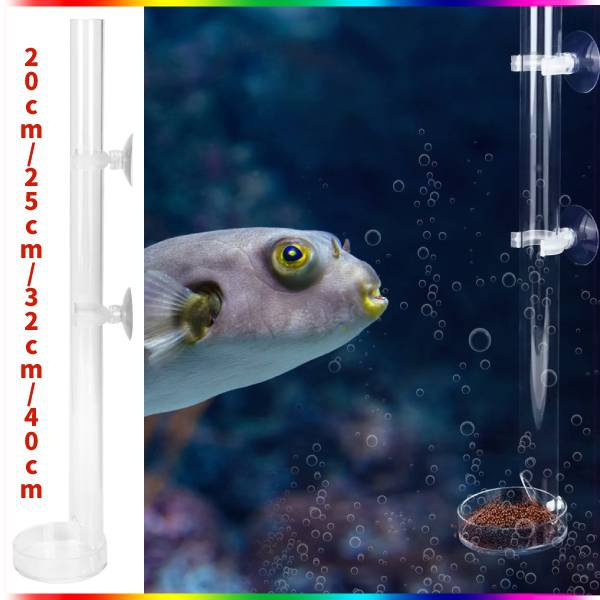 Fish Shrimp Feeder Tube And Plate Acrylic Clear Shrimp Feeding Tube ...