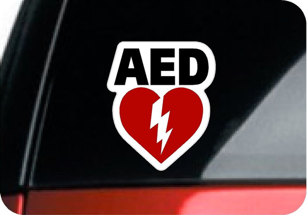 2Pcs 5" Car Styling Waterproof Aed Decal Stickers Medical Emt Emergency ...