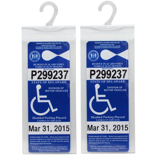 Transparent Protection Parking Permit cover Handicap Parking Permit ...
