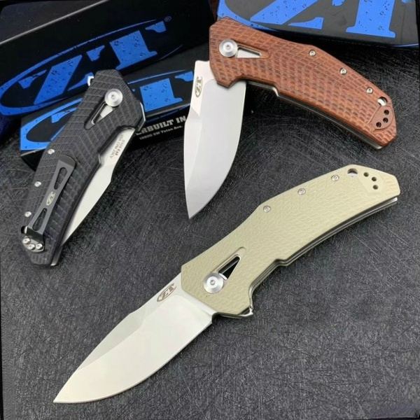 0308 Tactical Knife Spring Assisted Open Folding Knife G10 Handle KVT ...