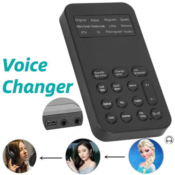 Mini Voice Changer Device, Handheld Voice Changer Sound Card With 8 ...