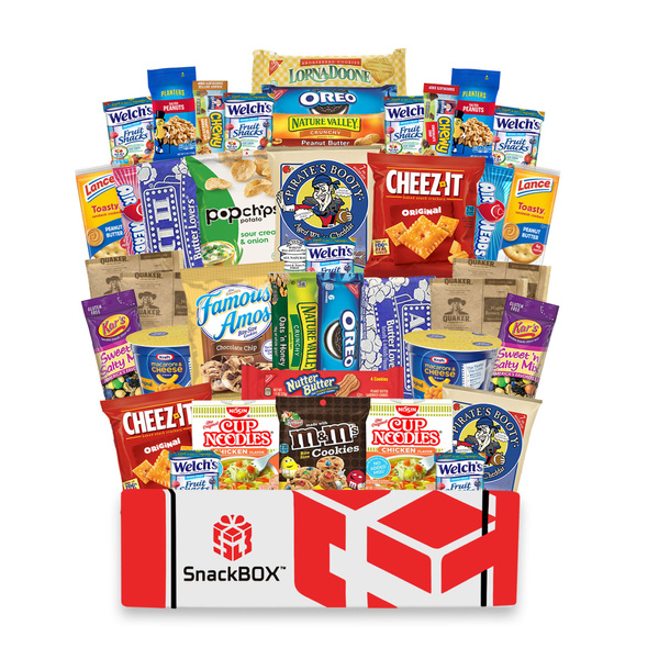 Snack Box Care Package for College Students Snack Box (40 Count) Great ...