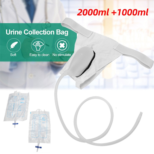 Portable Urinal, External Catheter For Men Male Catheter Men Urine Bag ...