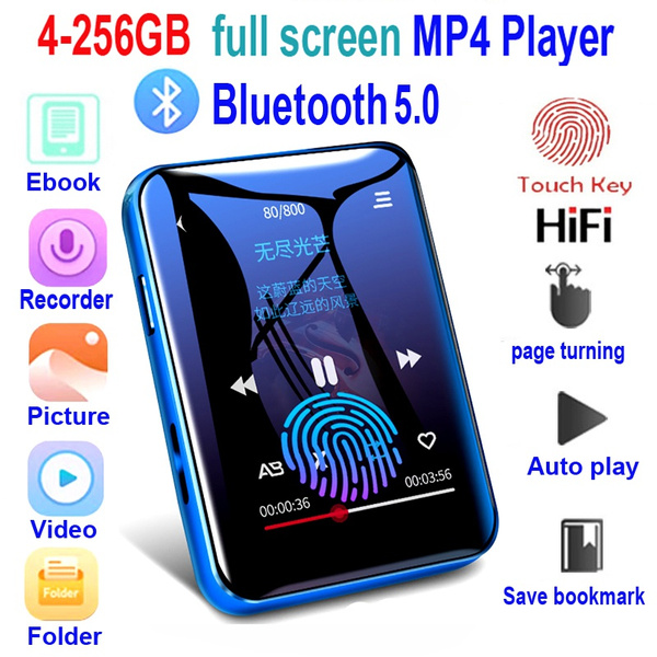 4GB-256GB MP4 Player Memory Card MP3 Portable Walkman Bluetooth 5.0 MP3 ...