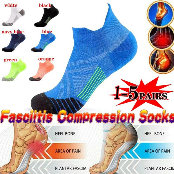 1-5 Pairs Plantar Fasciitis Socks with Arch Support for Men & Women ...