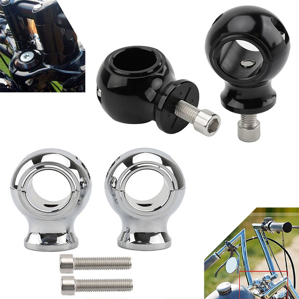 1Pair Motorcycle 32MM / 1.25" Round Handlebar Riser Kit Heigh Up Clamps ...