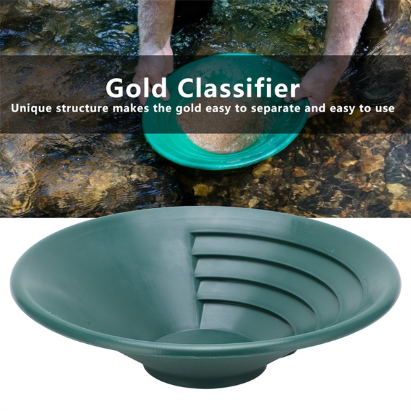 10in Gold Pan Basin Mining Pan Dredging Prospecting River Tool Washing ...