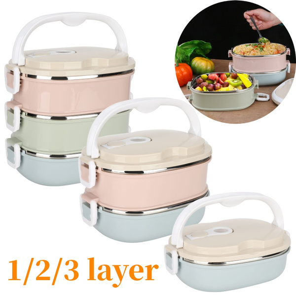 1/2/3 Layer Bento Box Adult Lunch Box, LeakProof, BPA- Stacking Bento ... 1/2/3 Layer Bento Box Adult Lunch Box, LeakProof, BPA- Stacking Bento ...