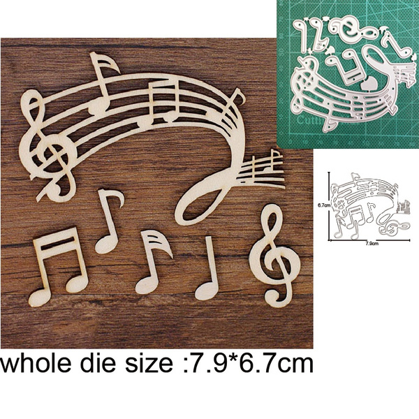 Craft dies metal cutting dies cut mold Sheet Music Notes Scrapbook ...