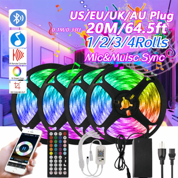 2022 Newest Upgraded Vision Full Color Smart Light Strip, 20M/65.6FTLED ...