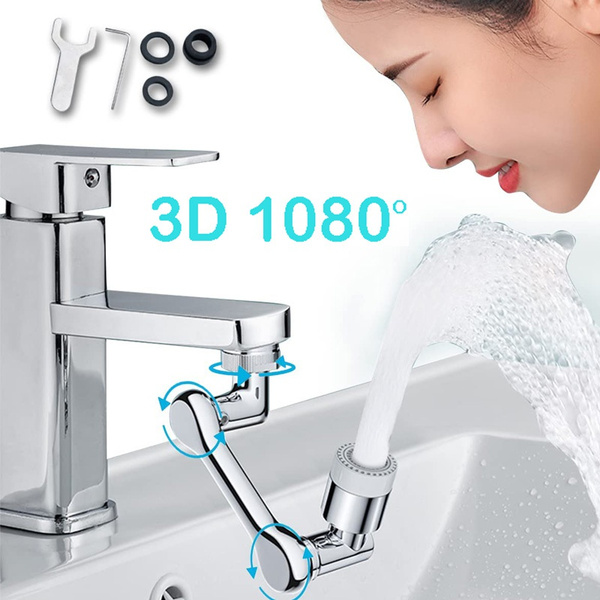 1080 Degree Swivel Sink Faucet Aerator Big Angle Spray Aerator Dual