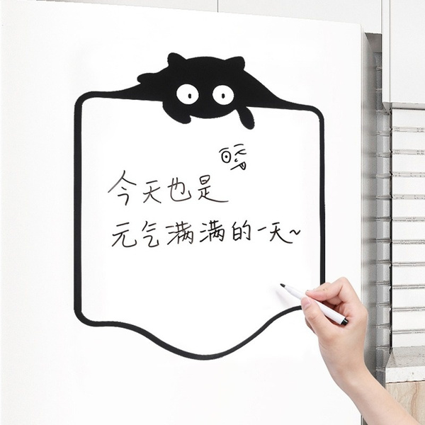Rewritable Fridge Magnet Message Board with Pen Paste Refrigerator ...
