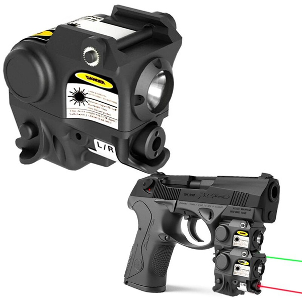 Laser Sight Flashlight Combo Mini Red Green Mira Laser para pistola ...
