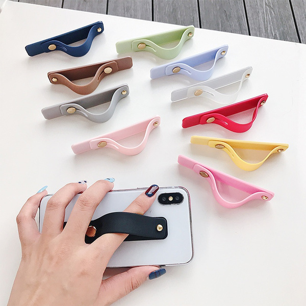 Silicone Wristband Finger Ring Grip Mobile Phone Stand Push Pull ...