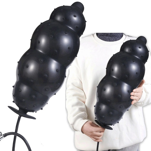 Huge Inflatable Barbed Butt Plug Built-in Prop Huge Butt Plug Vaginal Anal Dilation Prostate ...