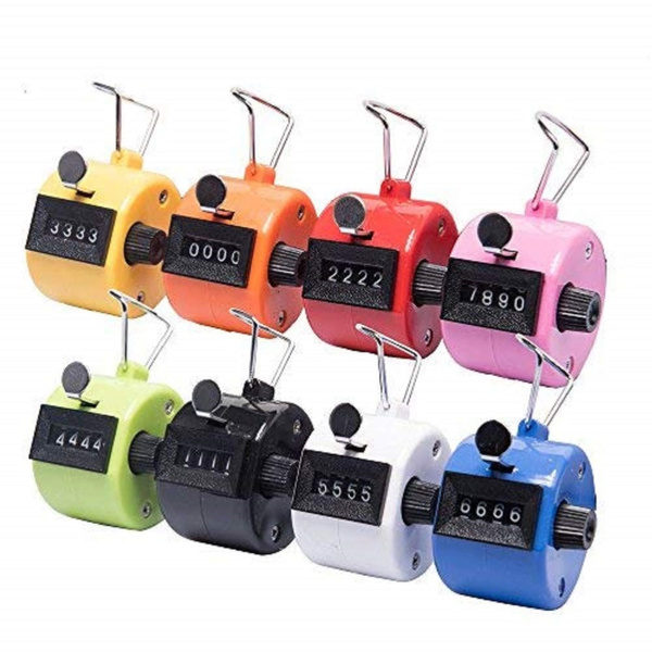 4 Digit Number Counters Plastic Shell Hand Finger Display manual ...
