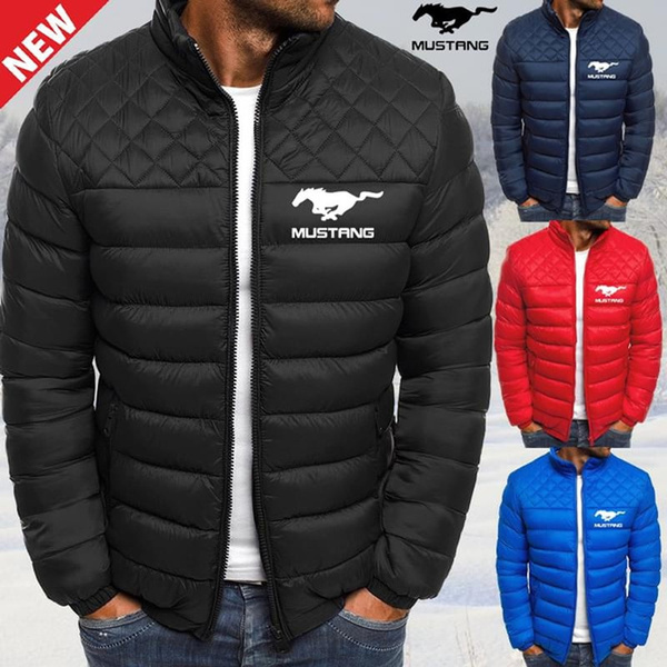 2022 New Men's Fashion Mustang Jacket Puffer Jacket Winter Warm Down ...