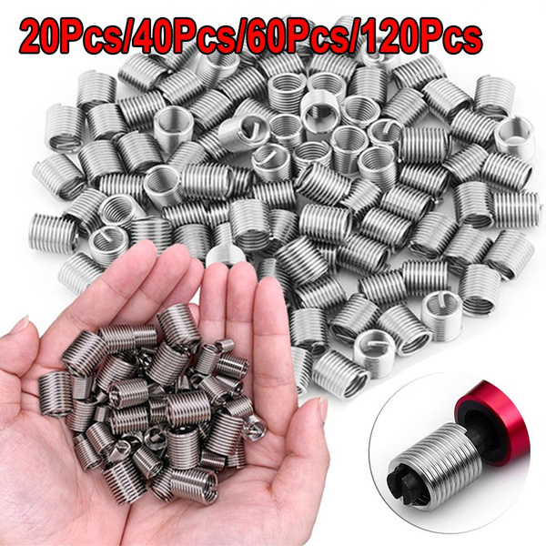 20Pcs/40Pcs/60Pcs/120Pcs Stainless Steel Thread Repair Kit M3 M4 M5 M6 ...