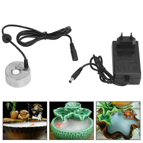 Mini Ultrasonic Mist Maker Light Fogger Water Fountain Pond Fog ...