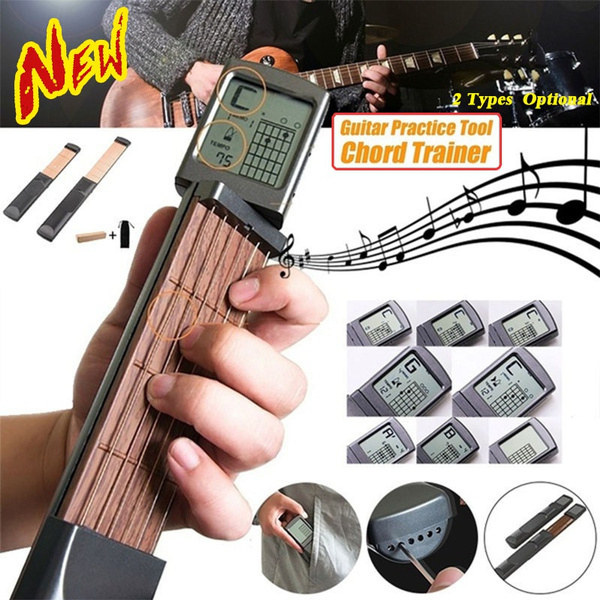 Portable Pocket Guitar Chord Trainer Practice Tools Rotatable Chords ...