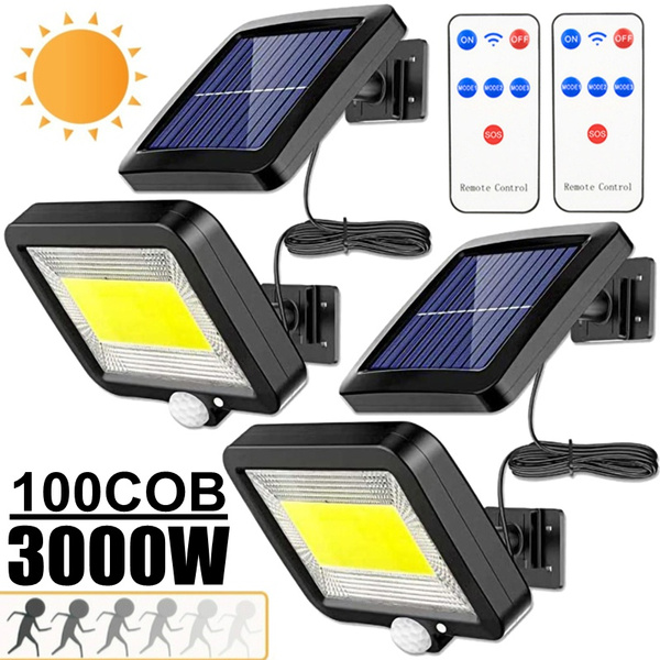 3000W 100COB Waterproof IP65 Super Bright Solar Motion Sensor Light ...