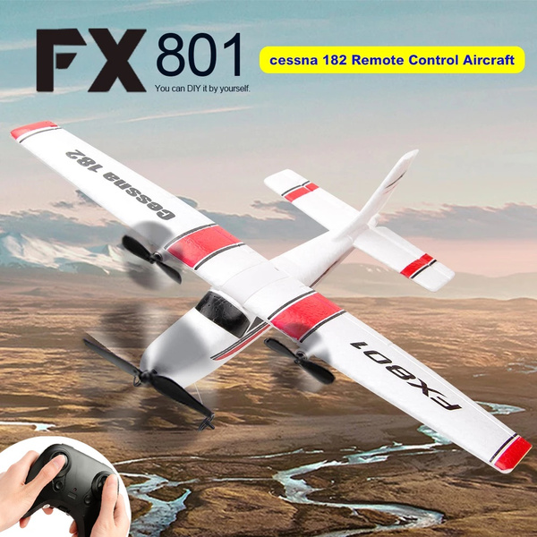 FX801 Airplane Cessna 182 2.4GHz 2CH Remote Control RC Plane Aircraft ...